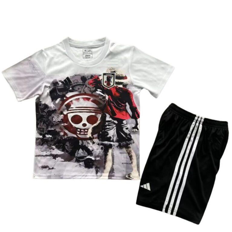 Kit Enfant Manga One Piece Luffy X Ronaldo Blanc Pirates - Kickoff Store