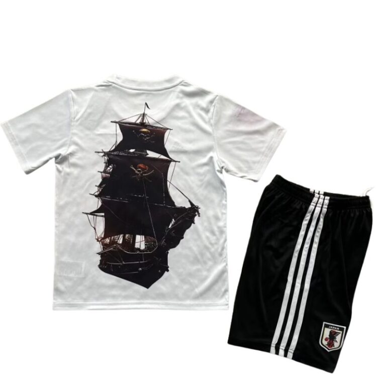 Kit Enfant Manga One Piece Luffy X Ronaldo Blanc Pirates - Kickoff Store
